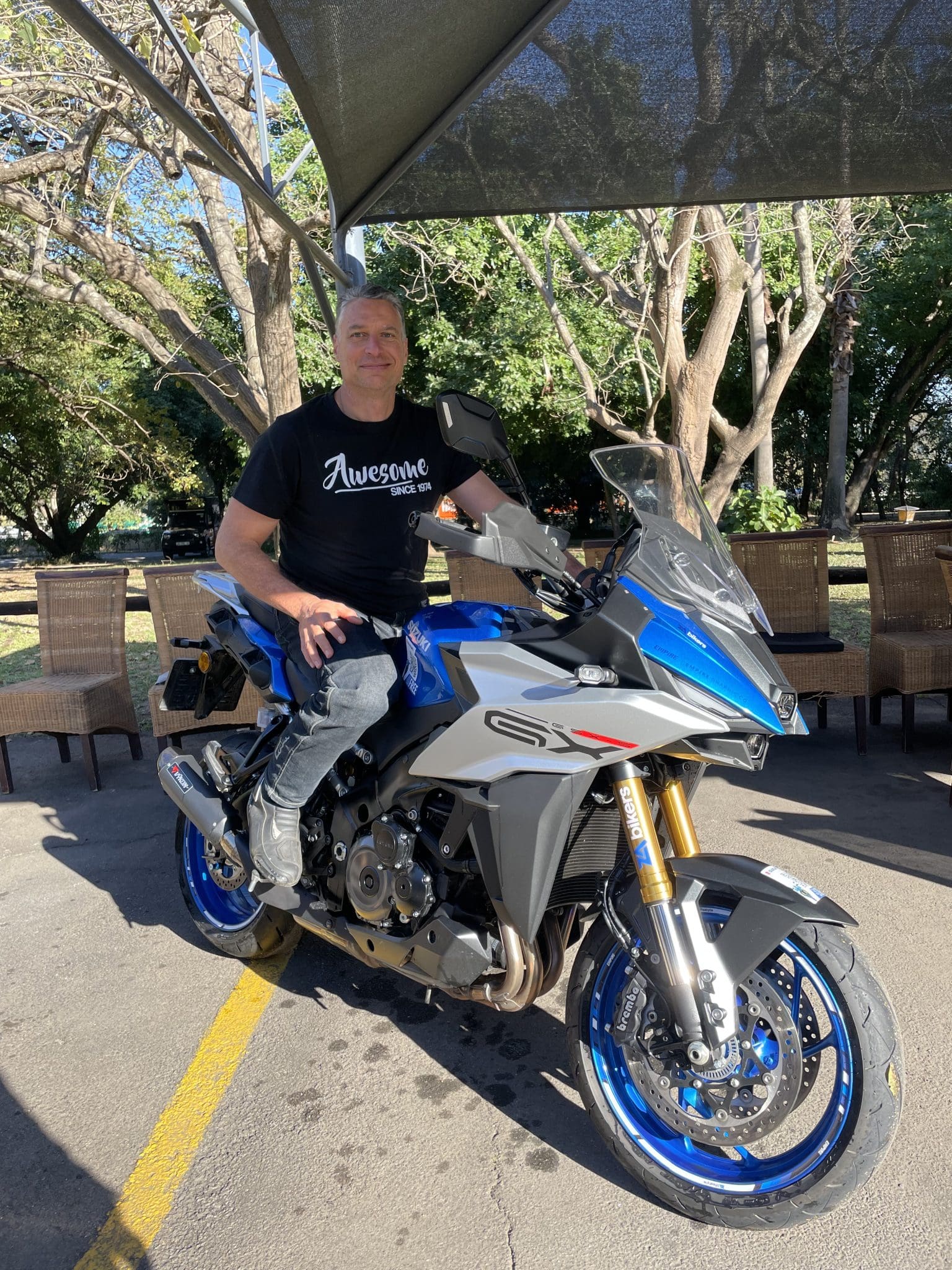 Kenneth Badenhorst with the Suzuki GSX-S1000GX - Suzuki Motorcycles